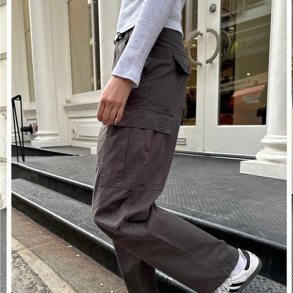 Brandy Melville | Pants & Jumpsuits | Grey Brandy Cargo Pants | Poshmark